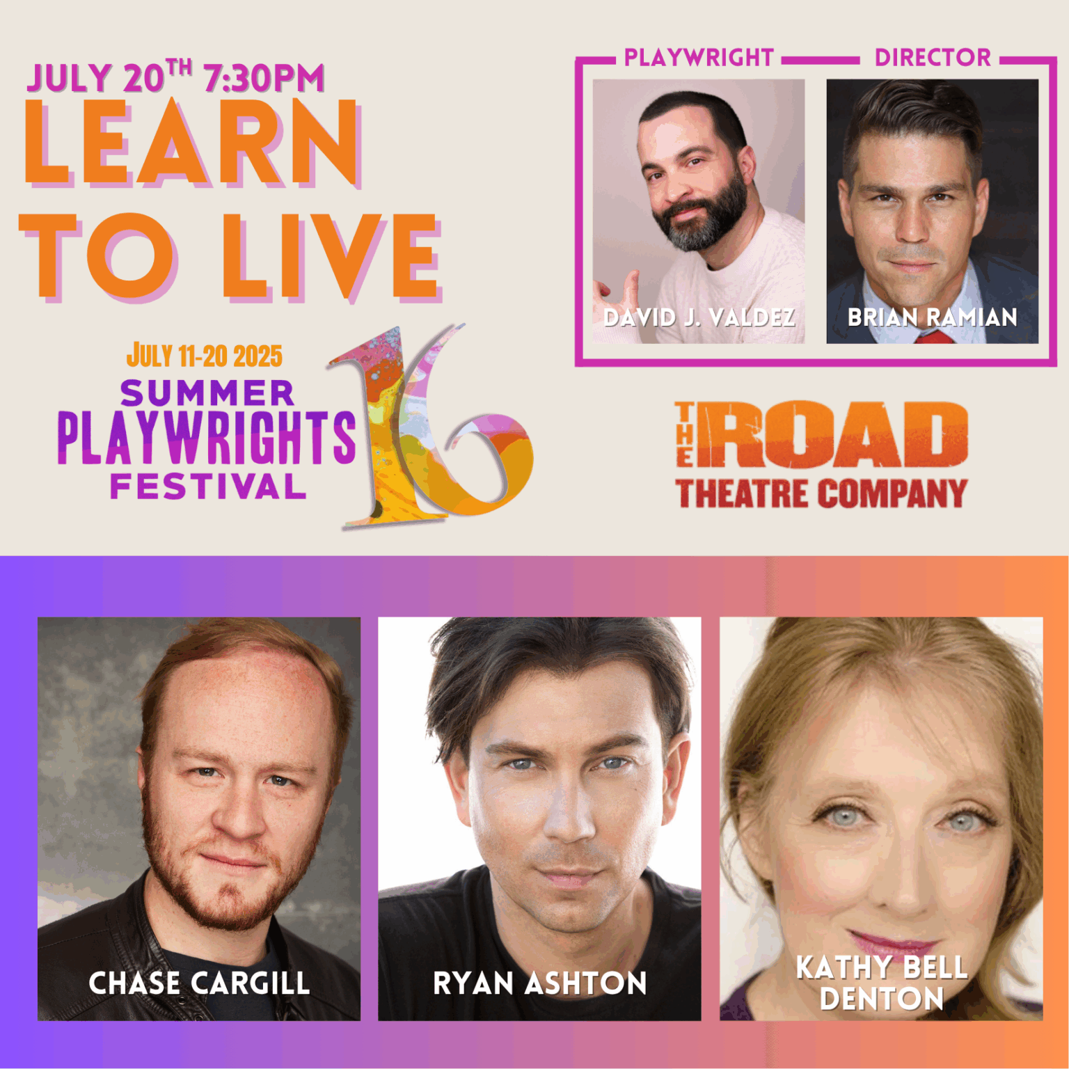 Learn to Live - The Road Theatre Company